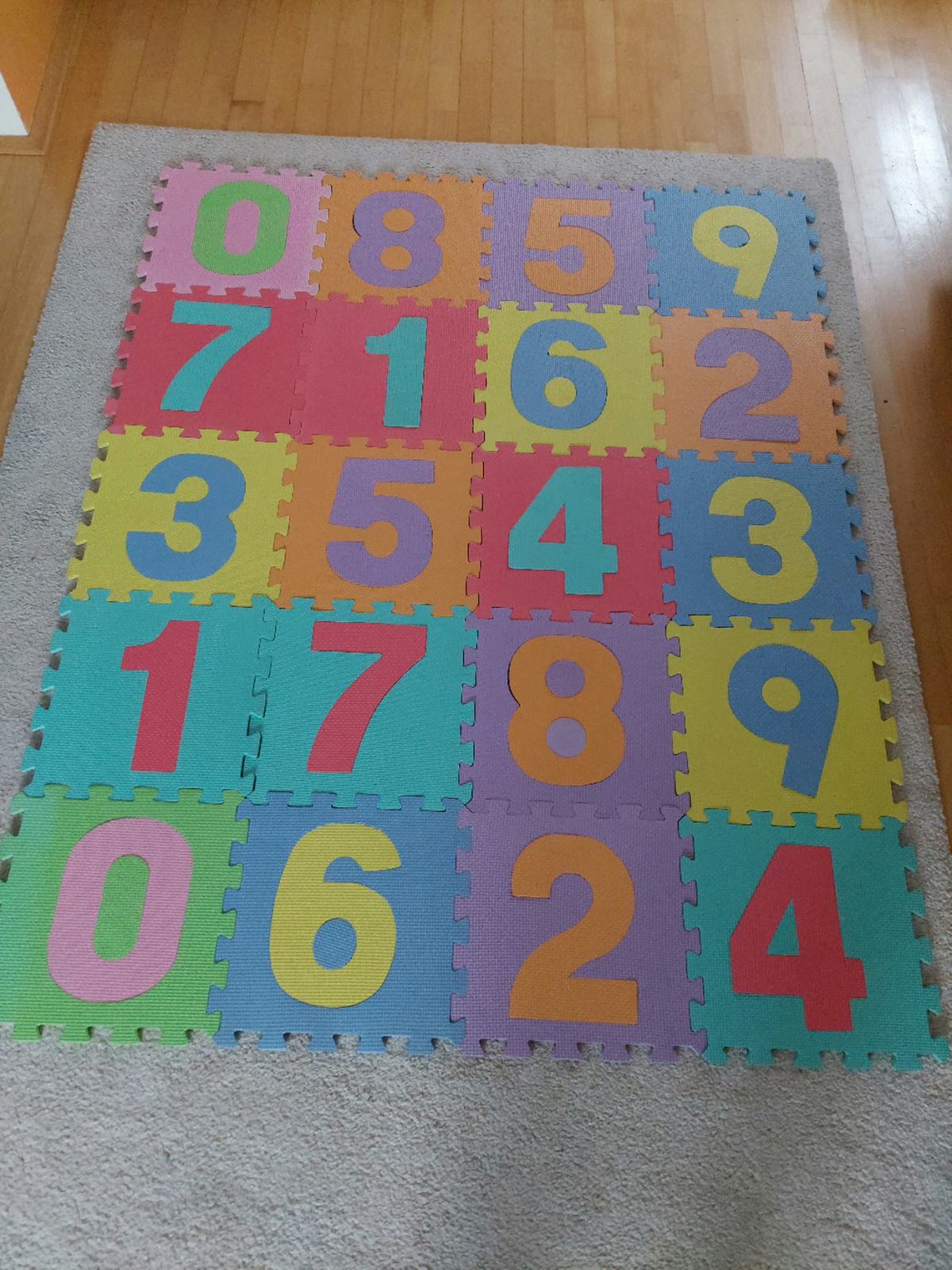 Podne puzzle za djecu brojevi, 30x30, 20 komada, 3