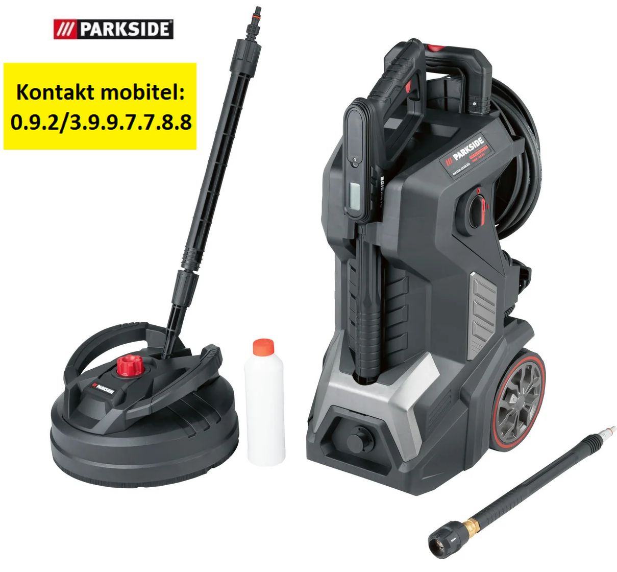 PARKSIDE visokotlacni cistac PHDP 180 LC zaslon na rucki 180 bara NOVO