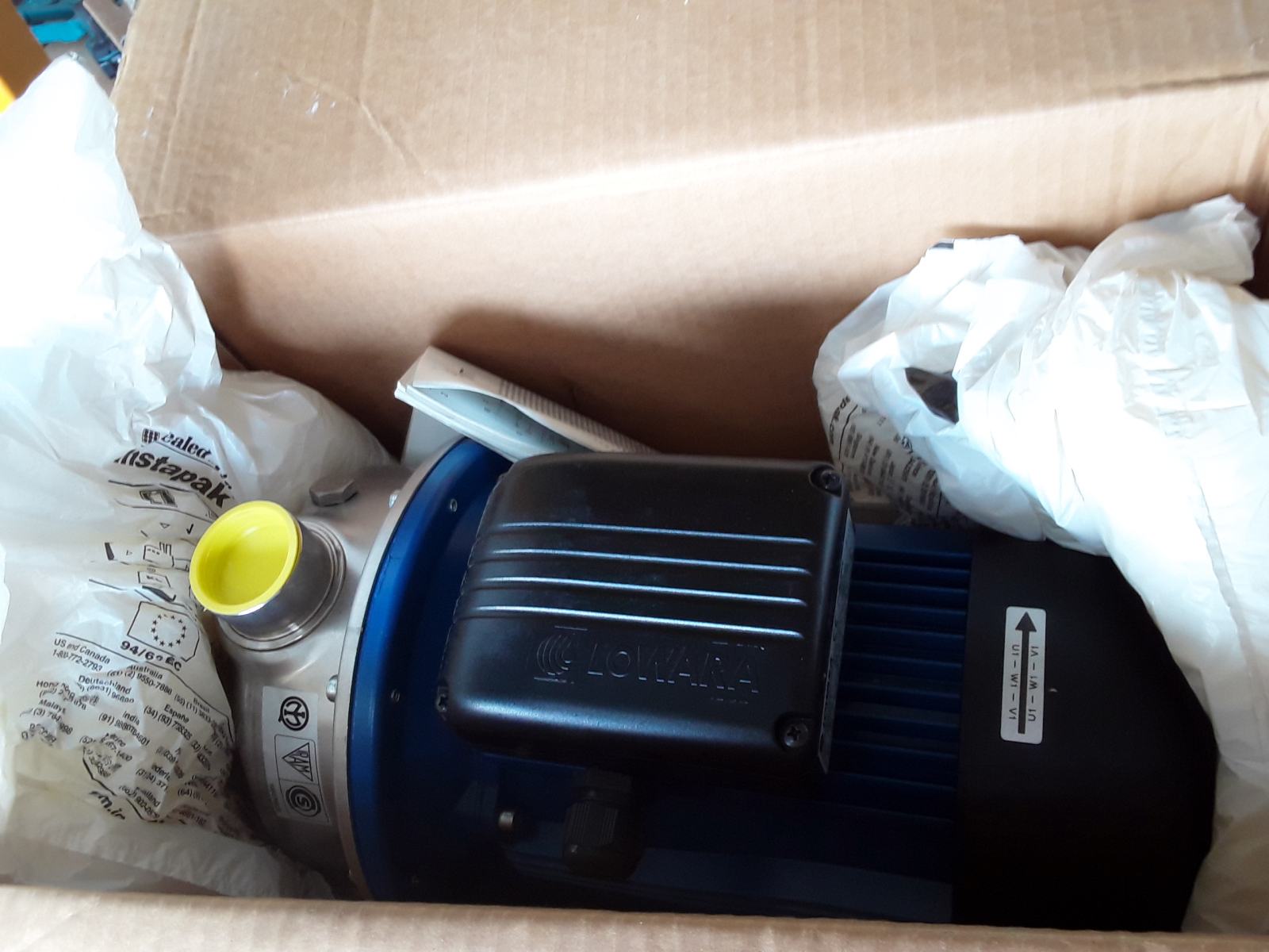 pumpa za vodu Lowara Italy do 480 lit/min 1,5kW dubina usisa do 19m