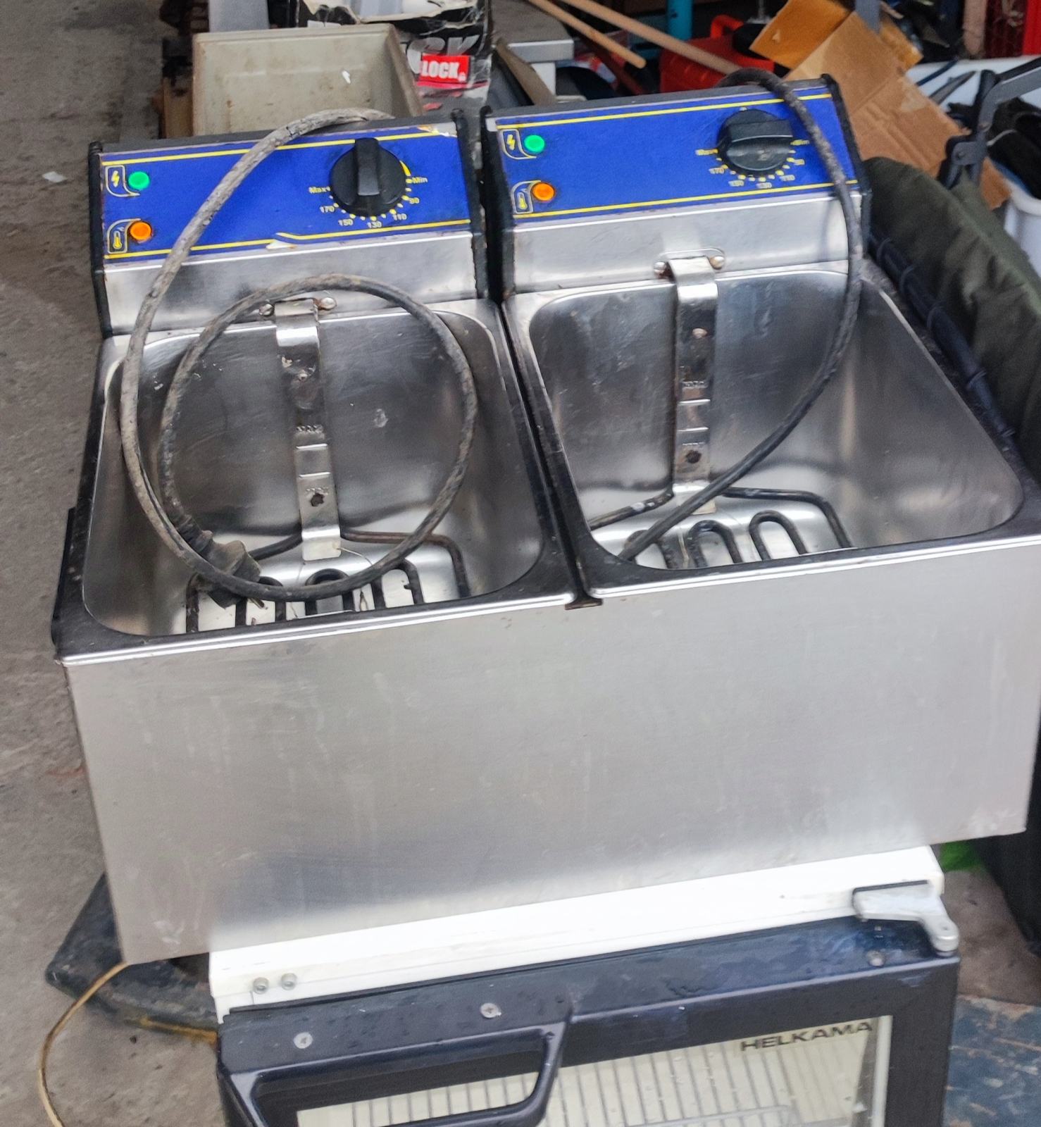 dupla ugostiteljska friteza (nema košarice)