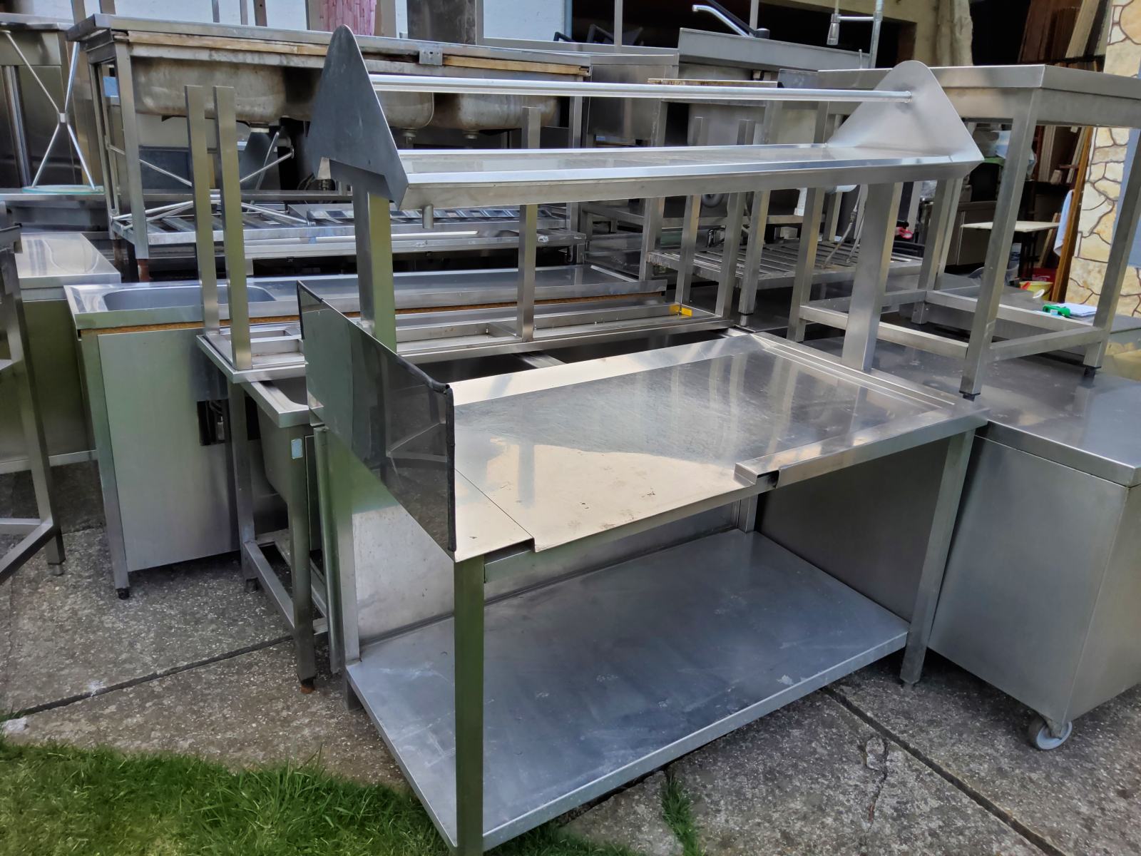 Vrhunski inox element za obradu čišćenje ili pripremu hrane 151x80 cm