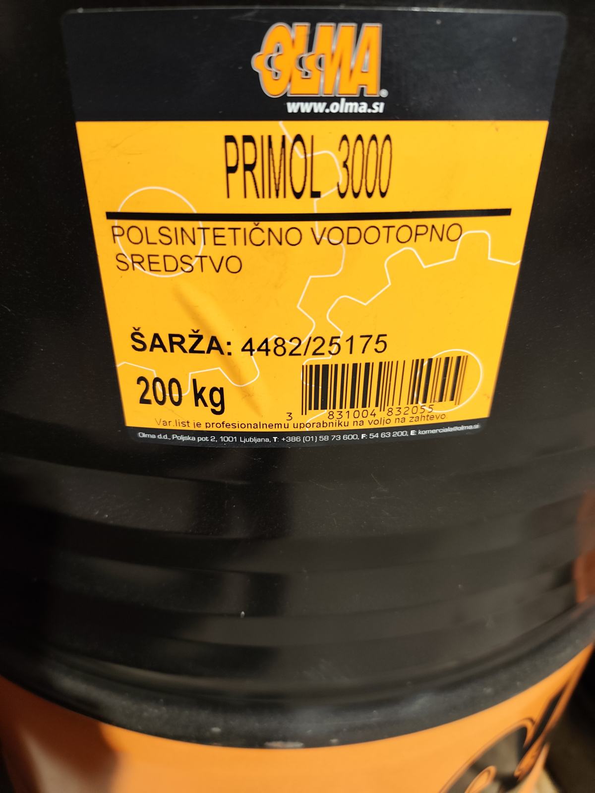 PRODAJE SE PRIMOL -3000 EMUZIJA ZA OBRADU METALA HITNO