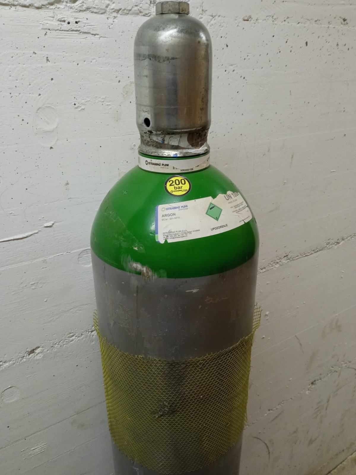 Puna velika boca, plin Argon 200 bar