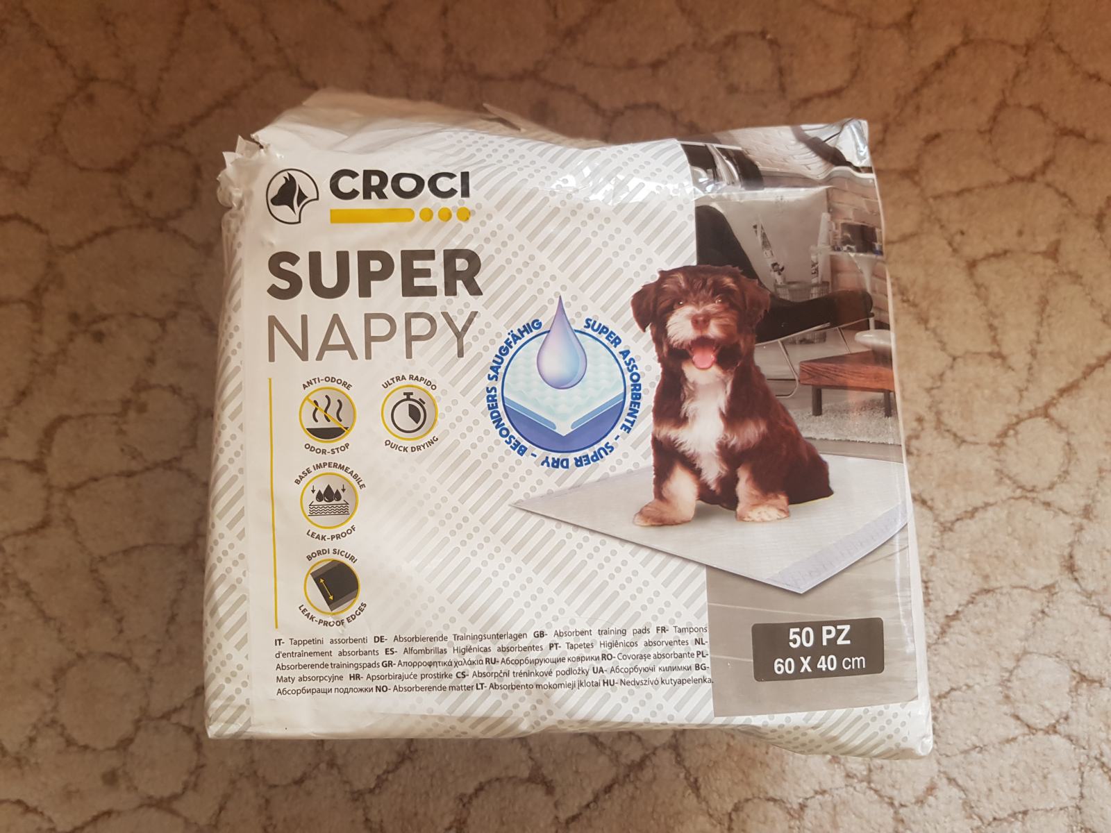 Prostirke, higijenska podloga za štence/pse - 50 komada