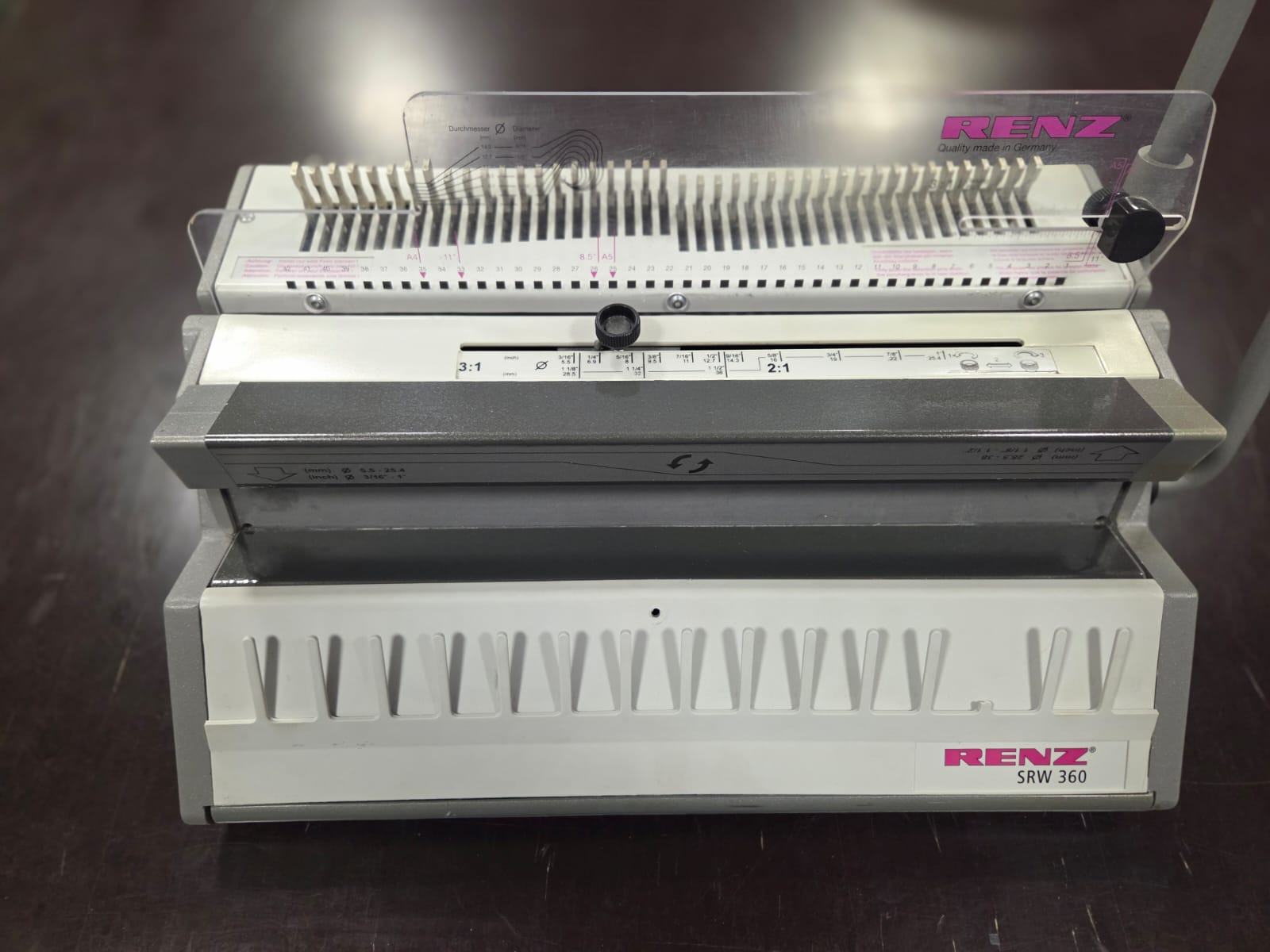 Stroj za spiralni uvez RENZ SRW 360 (3:1) - super stanje,slanje odmah!