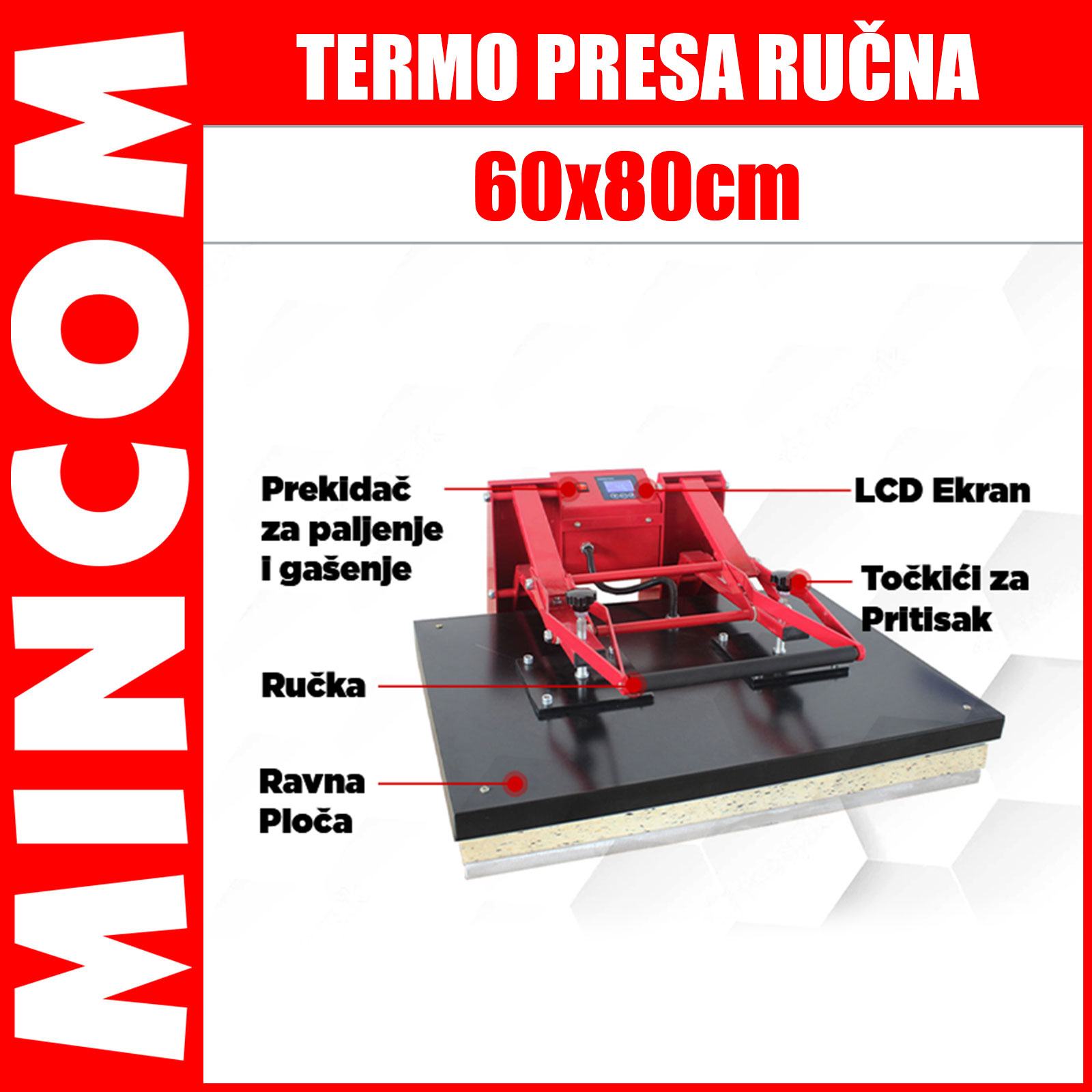 Termo preša za sublimaciju 60 x 80