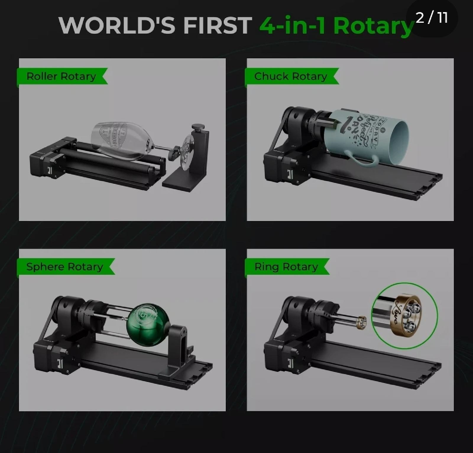 XTOOL RA2 Rotary Attachment