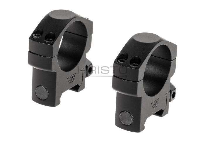 Vector Optics 30mm Medium Profile Weaver Rings Black