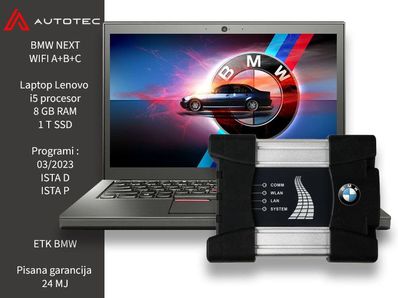 BMW DIJAGNOSTIKA ICOM NEXT WIFI A3 2023 + Laptop