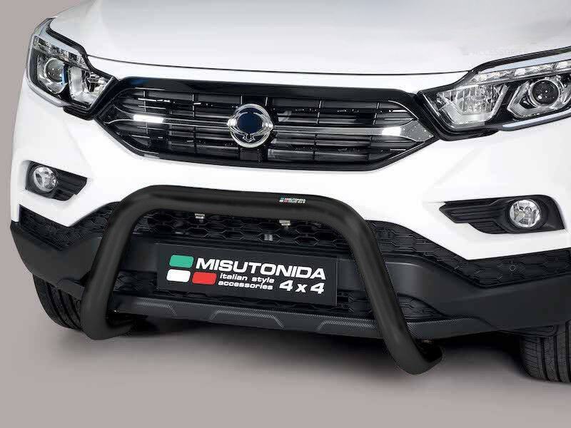 Bull Bar - Misutonida – 76 mm - CRNI MAT – SSANGYONG MUSSO 2018+