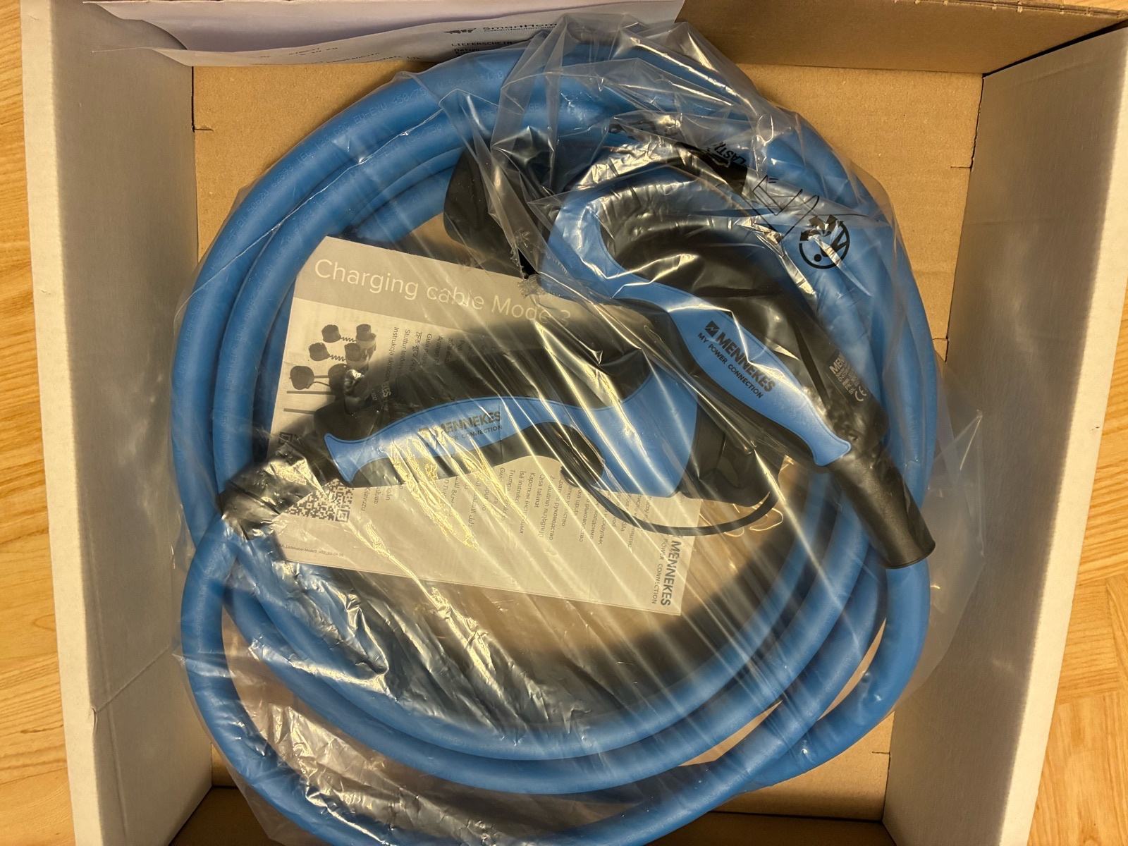 Mennekes kabel Type 2 Mode 3, 22 kW, 7,5 m