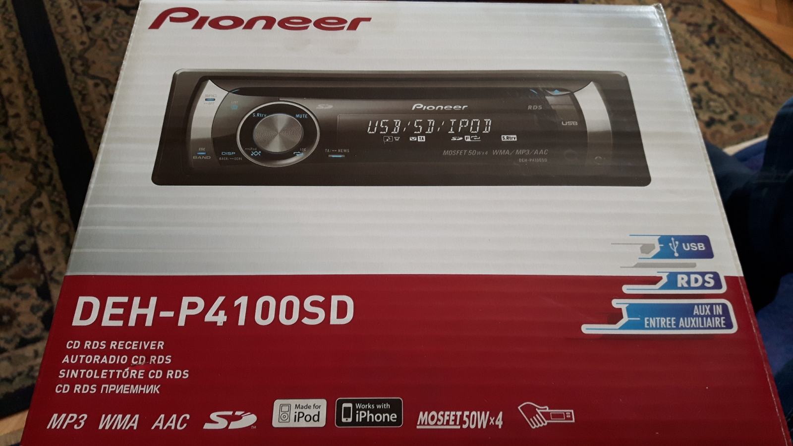 Pioneer DEH-P4100SD Auto CD RDS Receiver