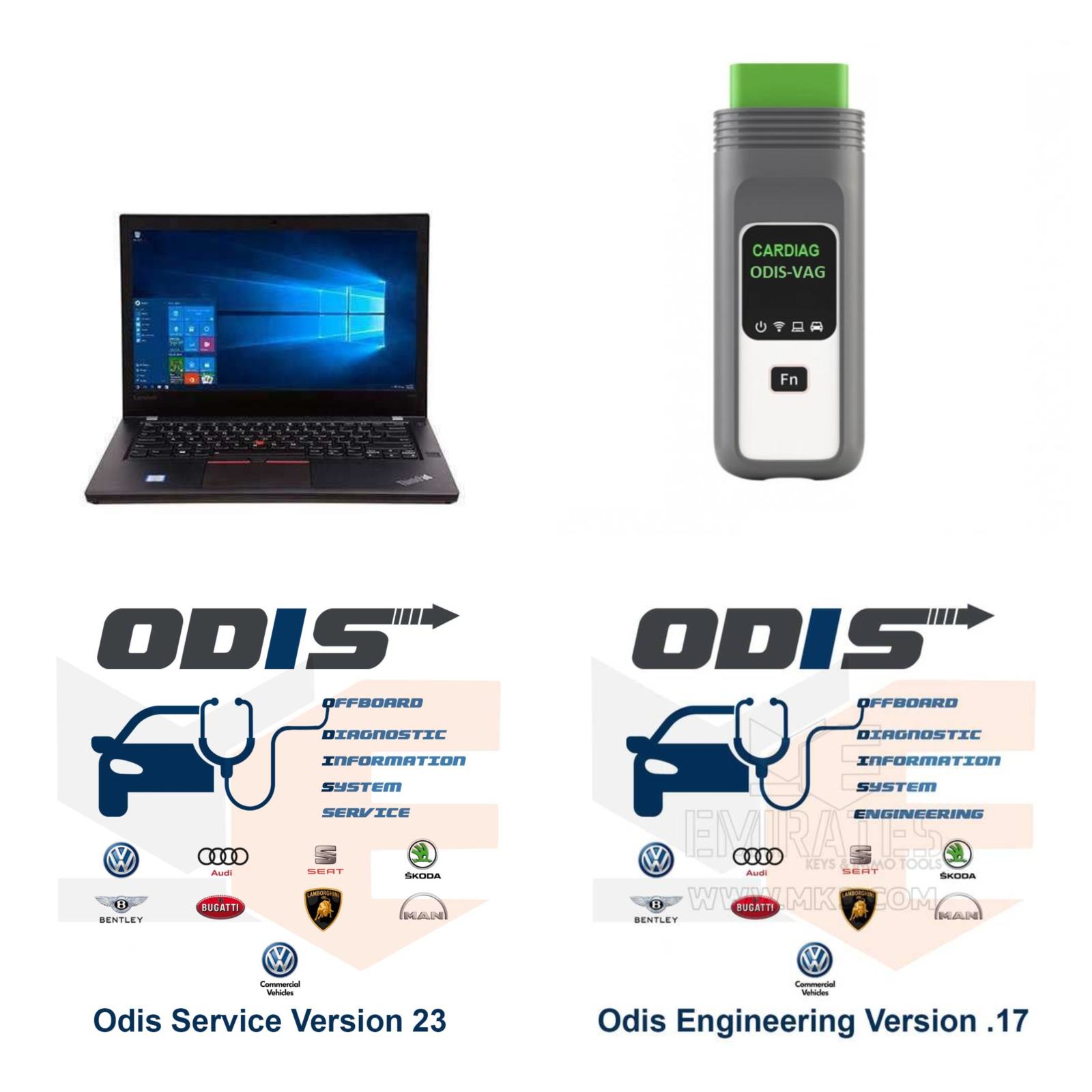 VAS Odis 6154 + DoIP laptop etka elsa VAS dijagnostika originalna VAG