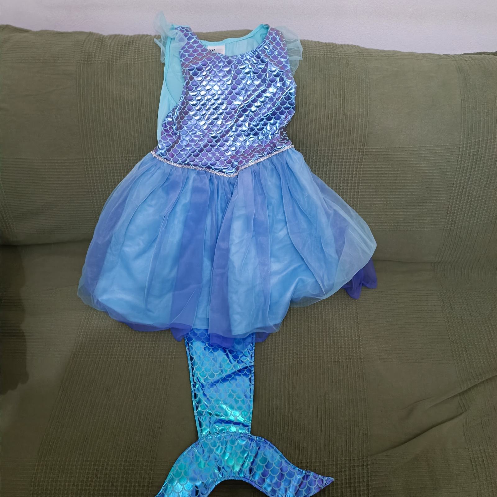 Sirena kostim za maškare 134-140, h&m, nikad nošeno