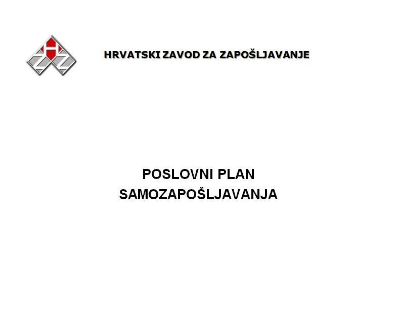 Poslovni plan za samozapošljavanje 2024