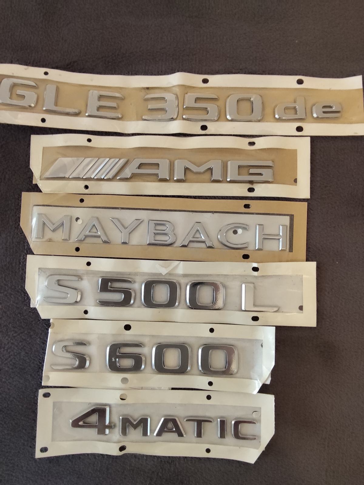 Original OE Mercedes amblemi GLE AMG 4 Matic Maybach S500 S600