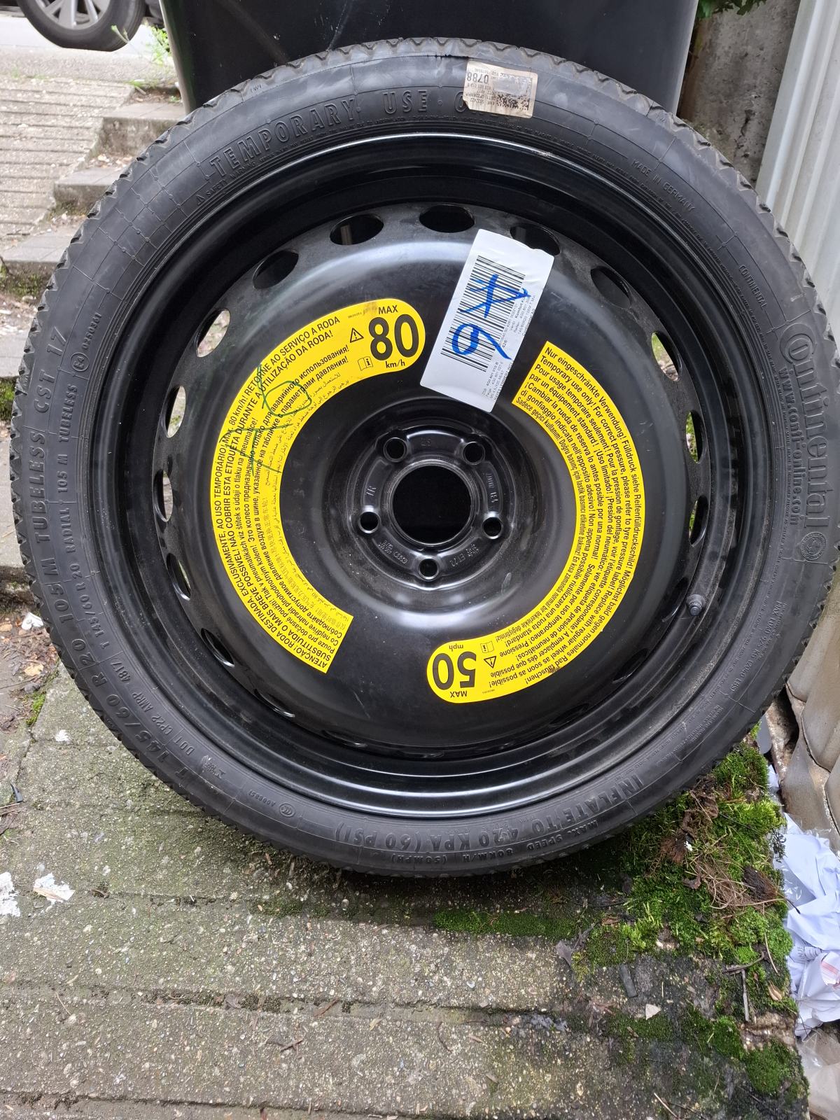 rezervni kotač 5x112 145/60r20