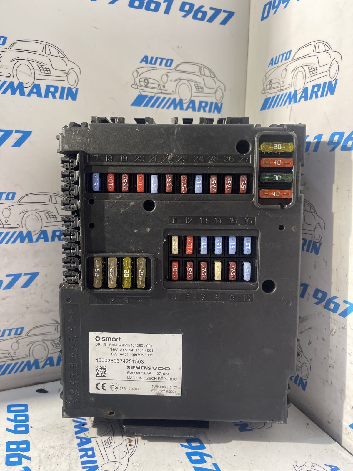 Sam Modul MERCEDES SMART fortwo 01-04 A4515401250