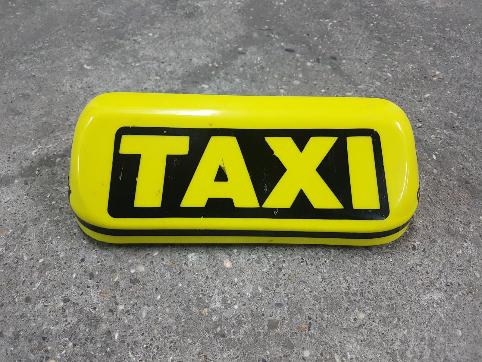 Taxi znak / transparent (žuti)