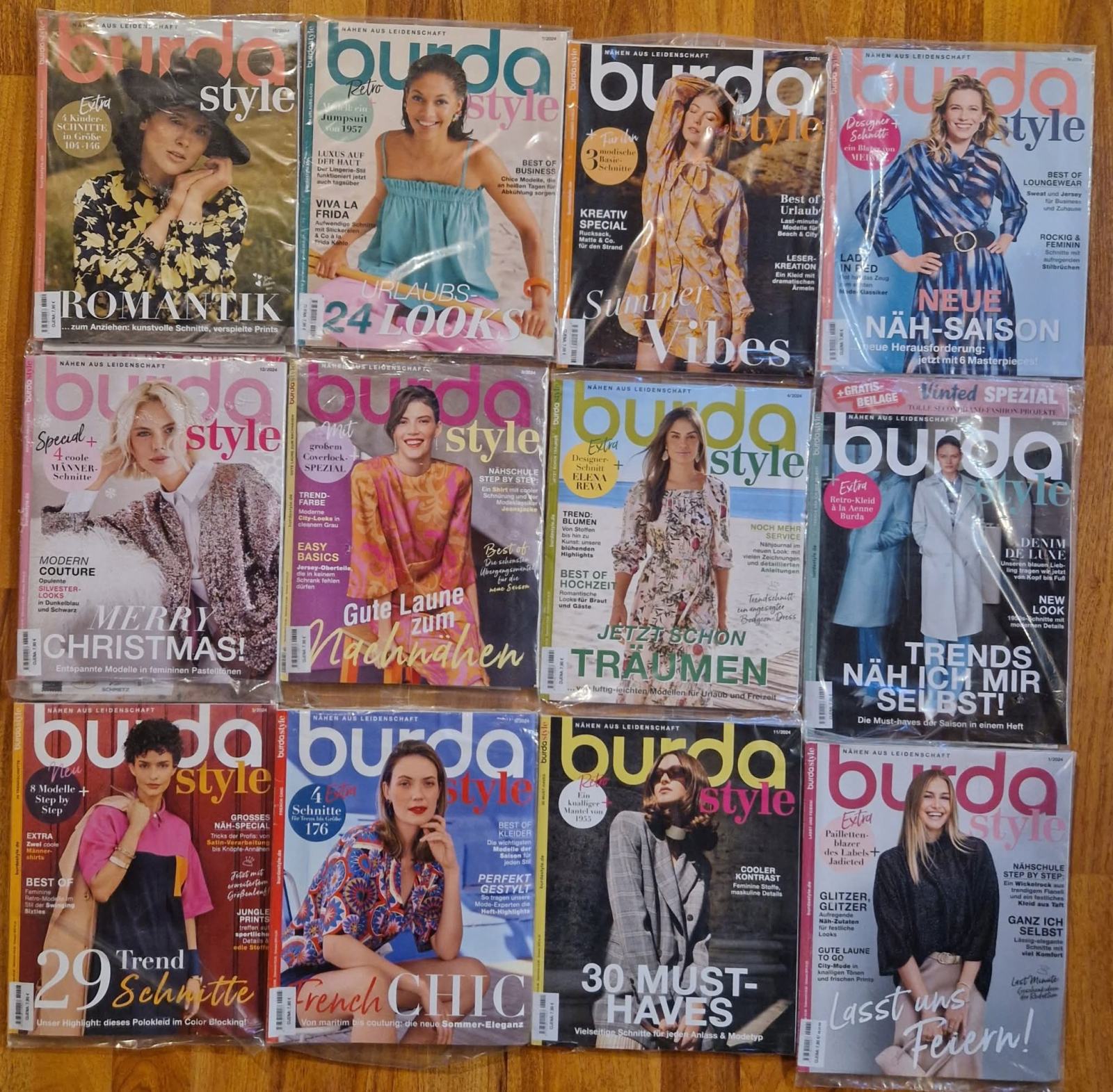 Burda style časopisi - 12 kom. 2024.g