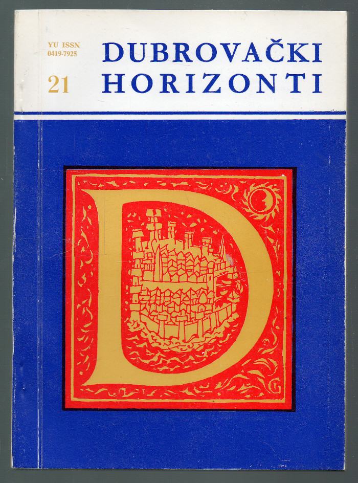 Dubrovački horizonti : časopis Društva Dubrovčana i prijatelja dubr...