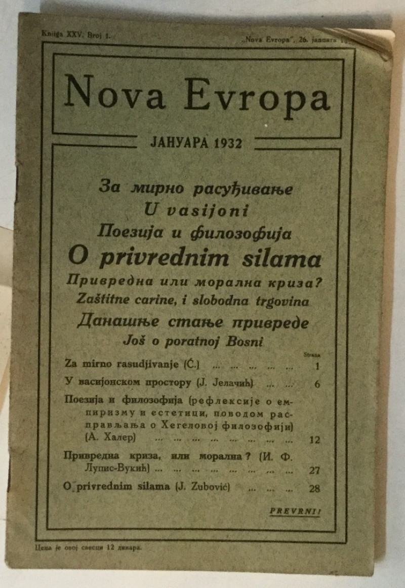Nova Evropa 1/1932.