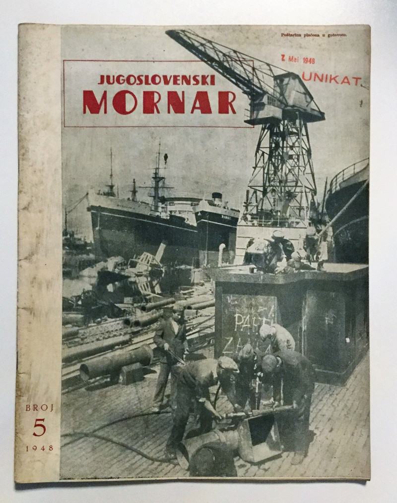 JUGOSLAVENSKI MORNAR - ČASOPIS, BROJ 5 GOD. IV 1948.