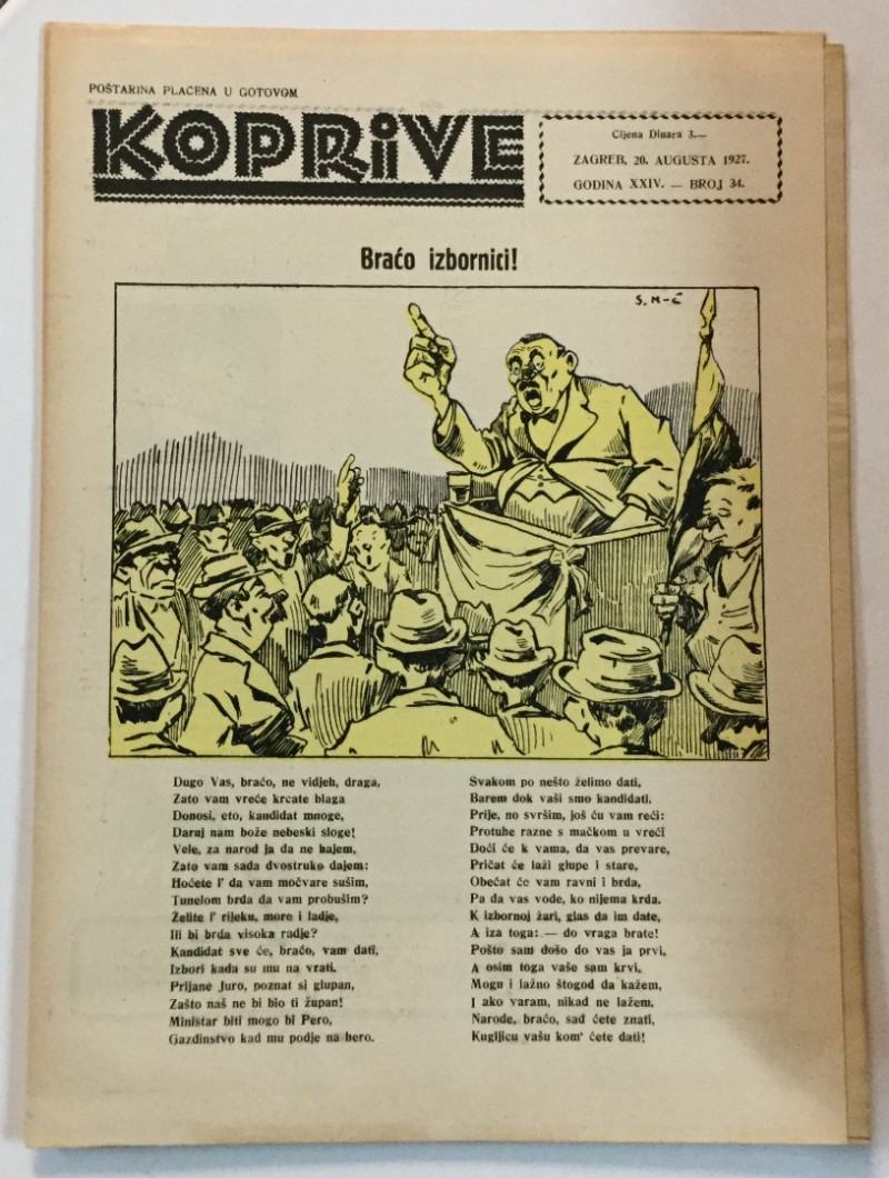 Koprive humorističko-satirički list 34/1927.