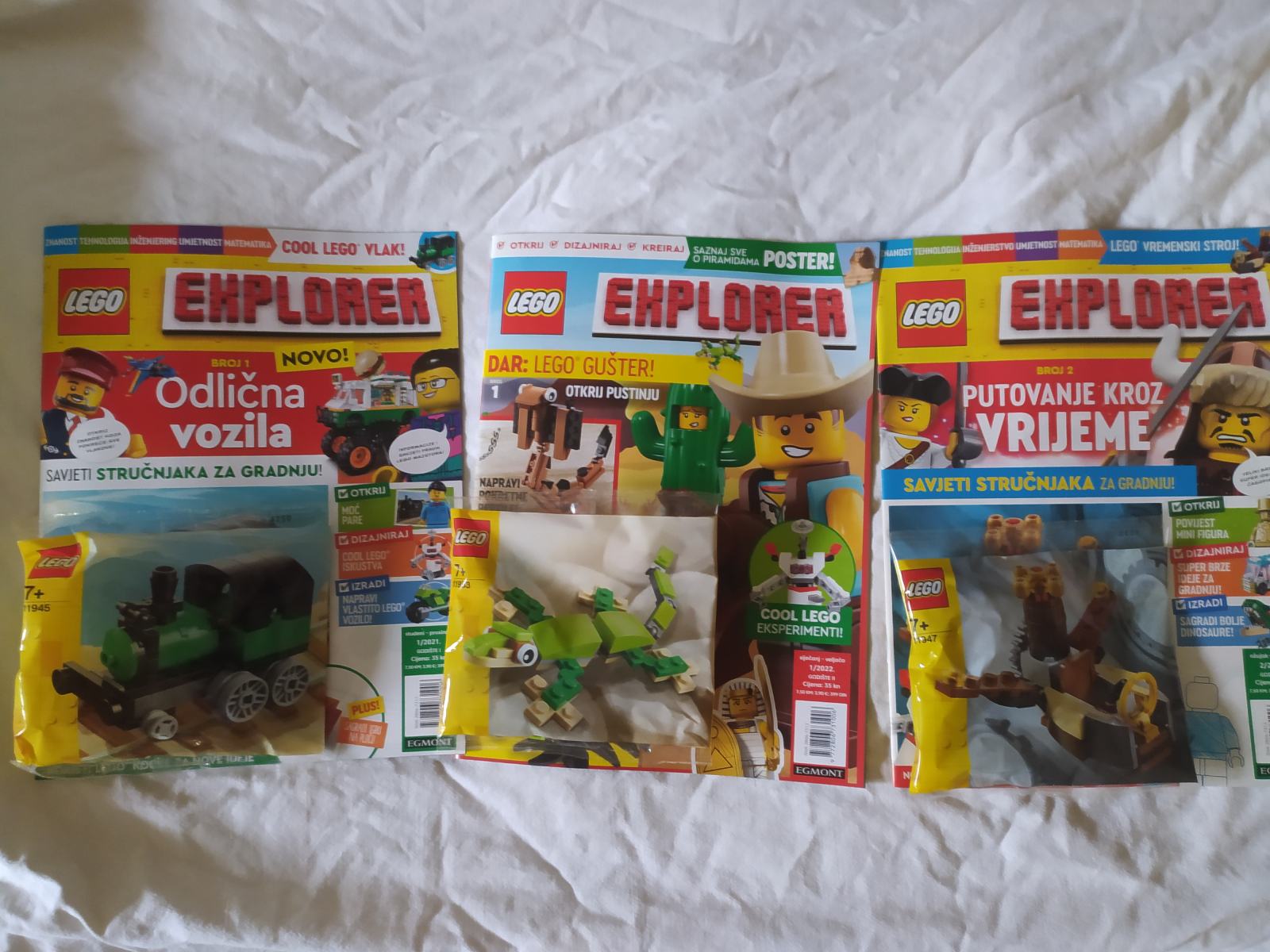 LEGO Explorer časopisi, brojevi 1-5 (kom.)