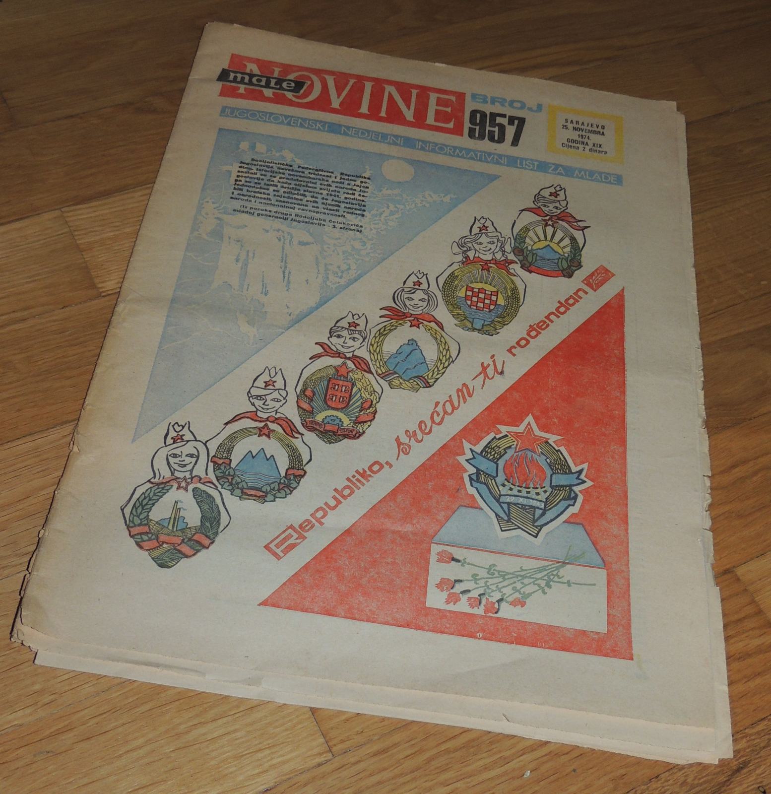 Male novine Sarajevo 1974