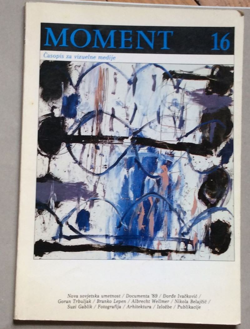 MOMENT, ČASOPIS ZA VIZUELNE MEDIJE, BROJ 16, 1989.