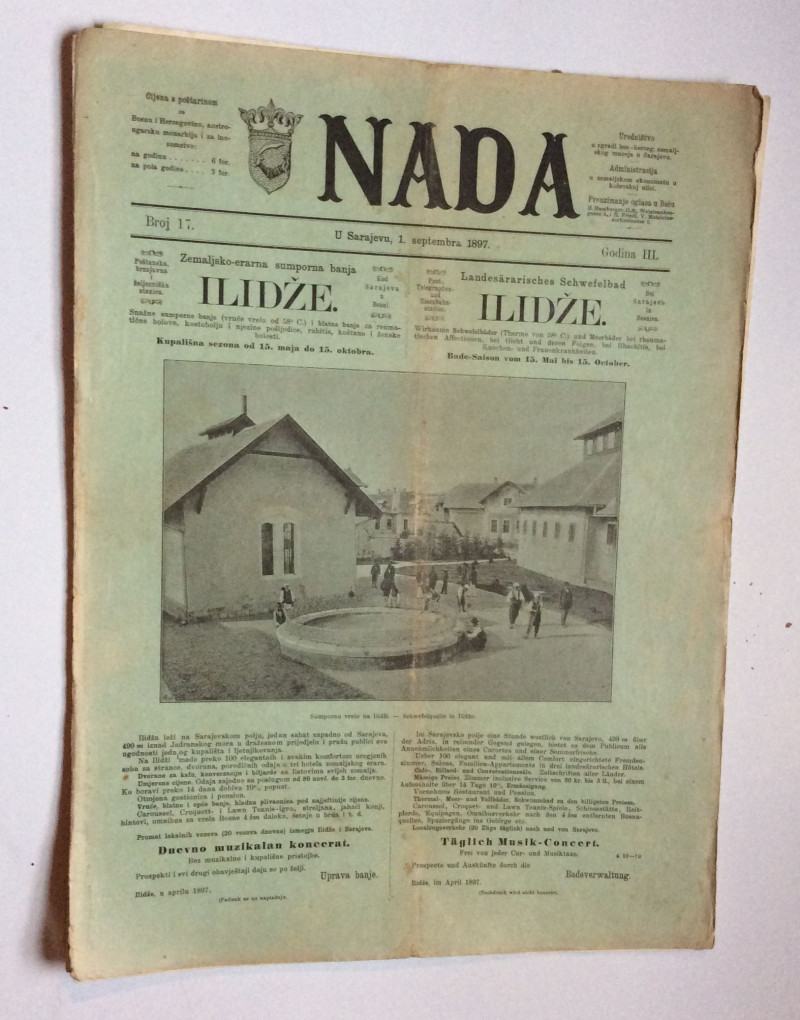 NADA, ČASOPIS, 1897. BROJ 17, BOSNA