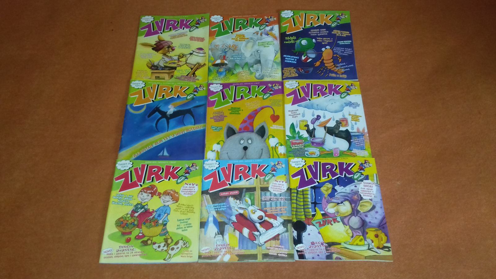 Zvrk dječji časopisi, 1999-2001. godina - 22 broja (samo komplet)