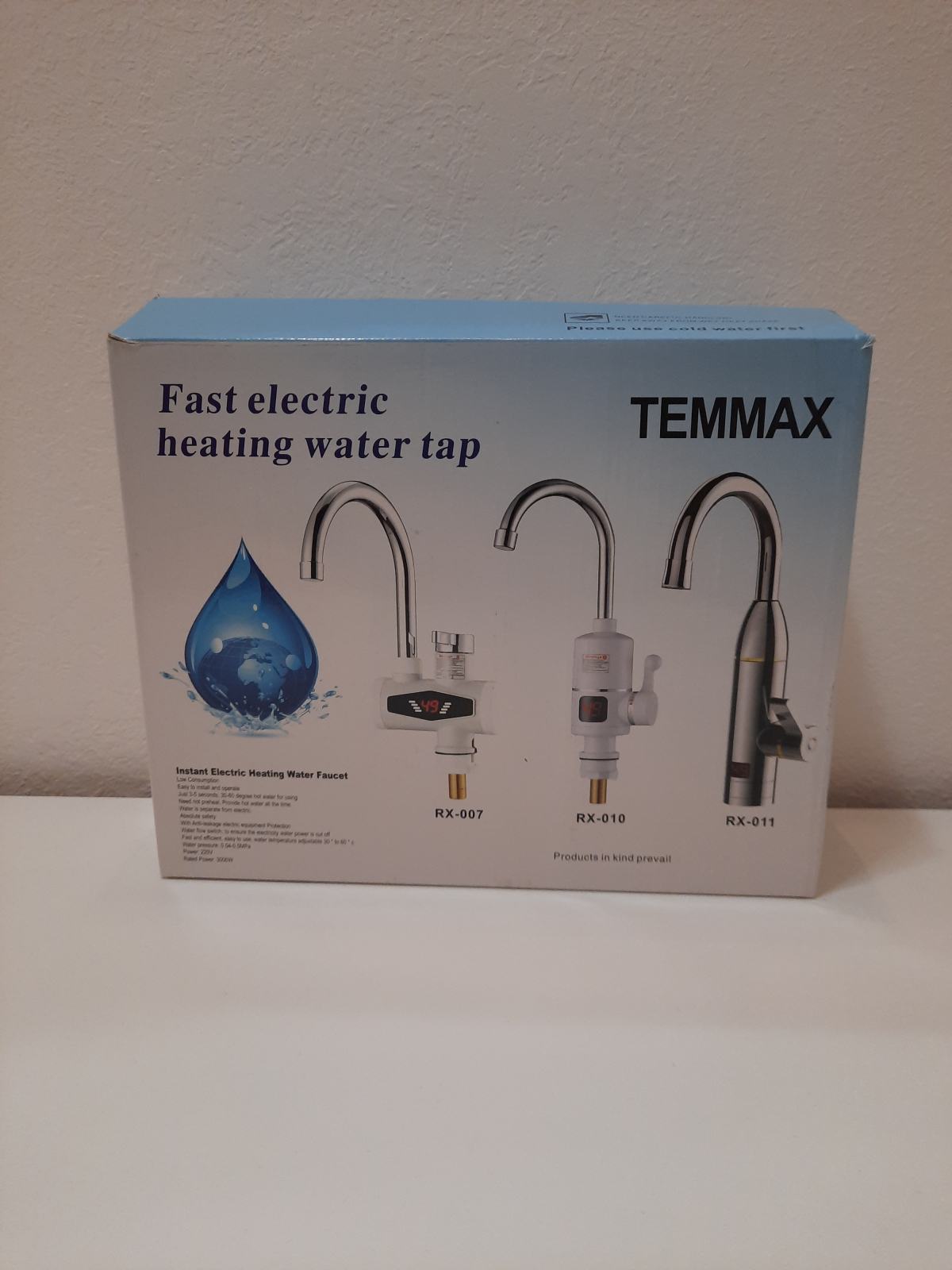 TEMMAX RX-001 - električna protočna slavina s digitalnim pokazivačem