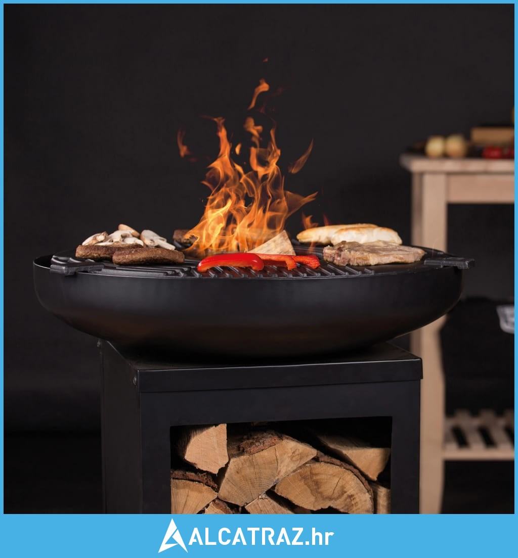 BBGRILL vanjski roštilj plancha Matanzas čelični mat crni - NOVO