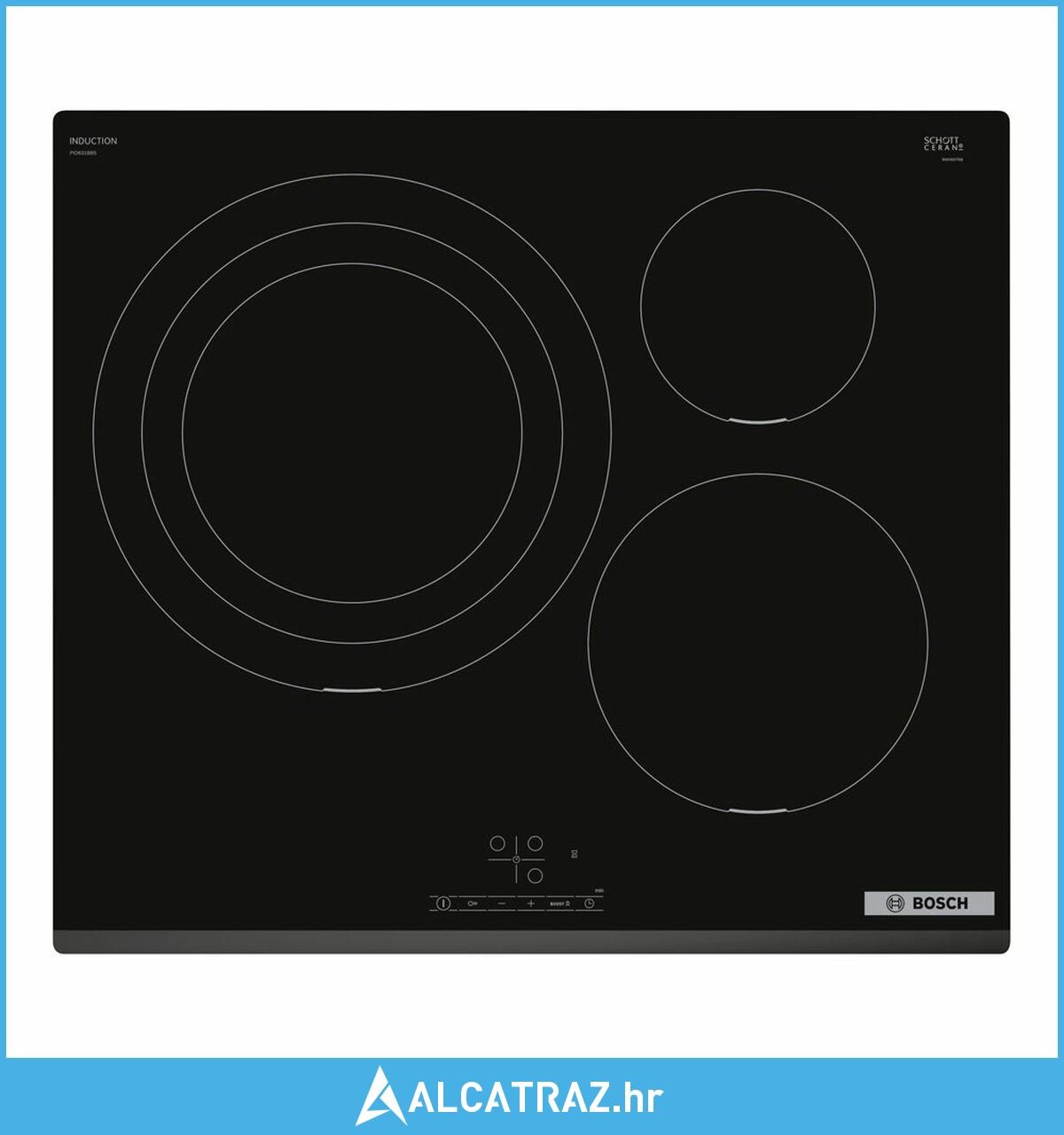 Indukcijska Ploča BOSCH PID631BB5E 60 cm 7400 W - NOVO