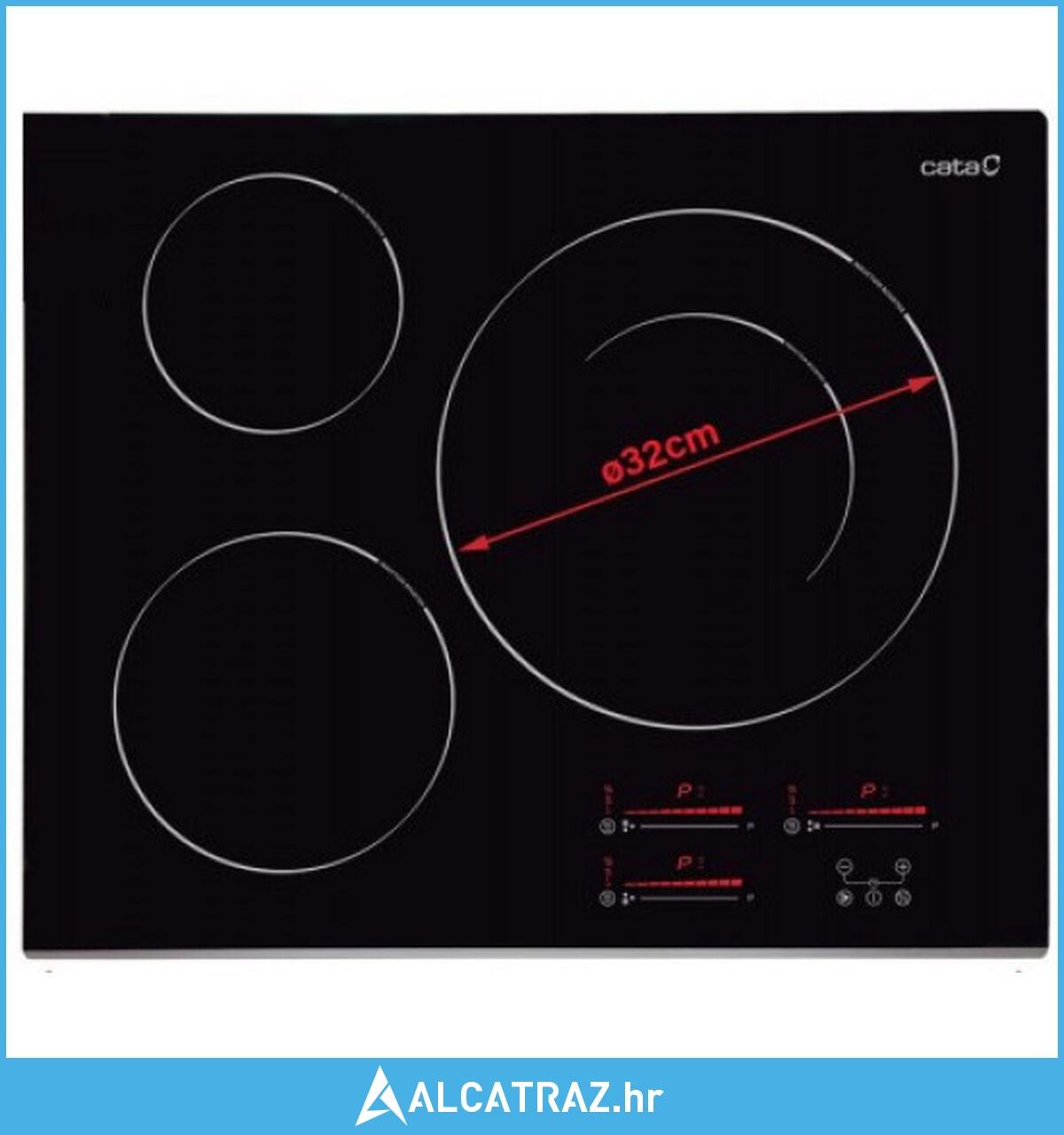 Indukcijska Ploča Cata INSB6032BK /A 3F 60 cm 7100 W - NOVO