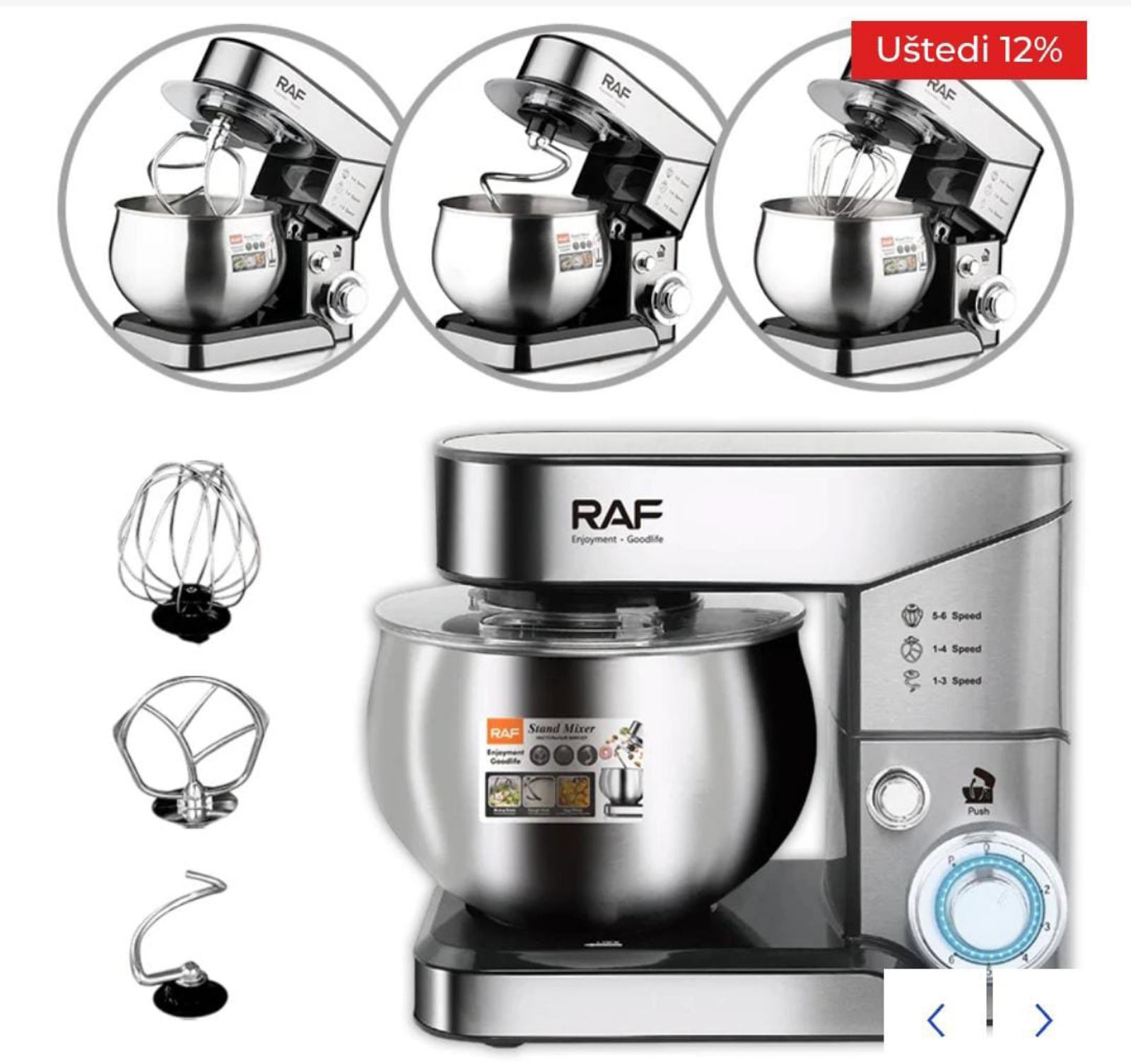 RAF Samostojeći Mikser 5 L | 1000 W