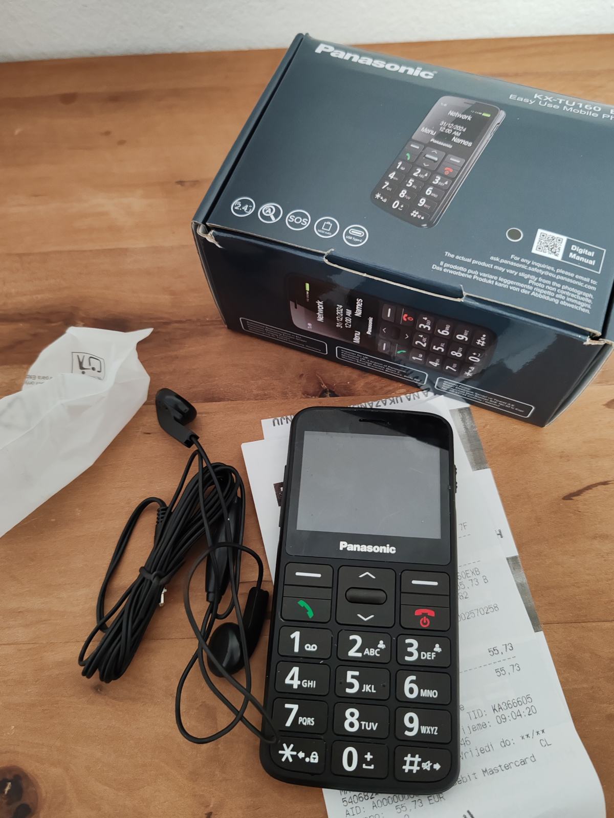 Mobitel Panasonic KX-TU160EXB crni