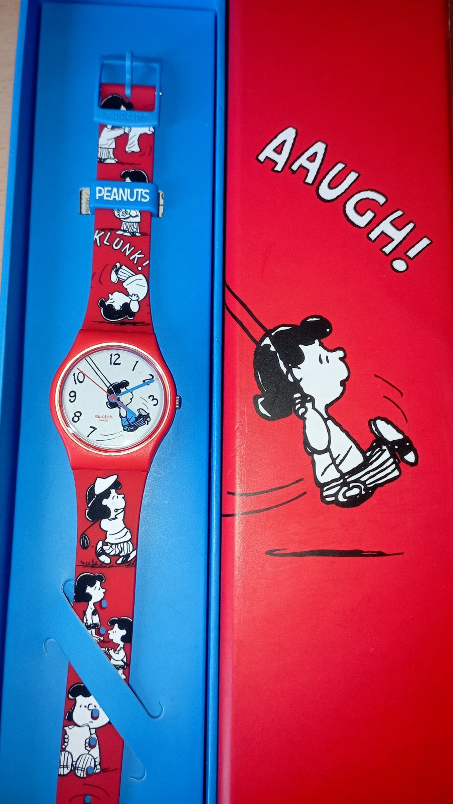 Swatch x peanuts Klunk dječji ručni sat
