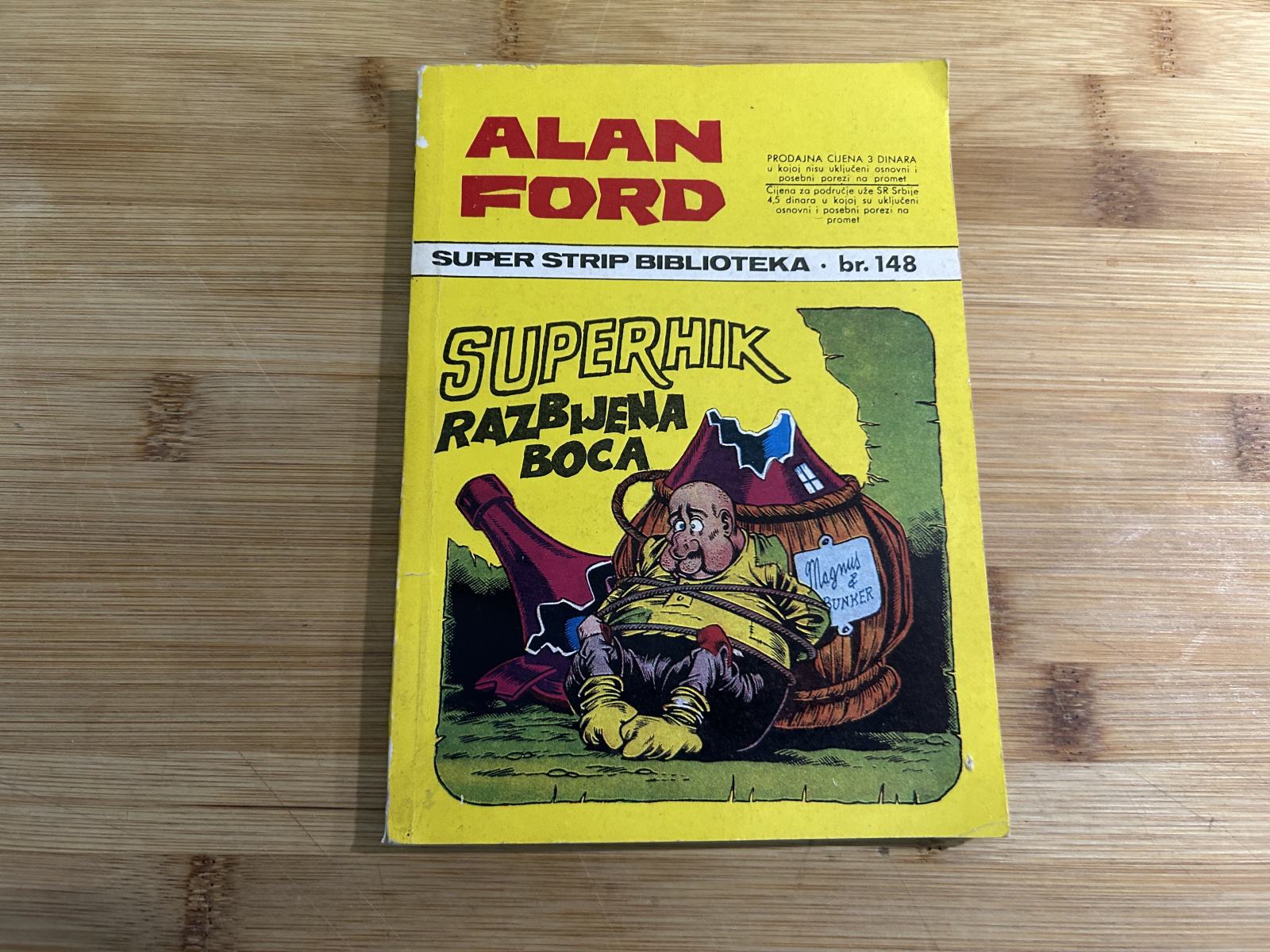 ALAN FORD super strip broj-27-SUPERHIK RAZBIJENA BOCA (kartonac)