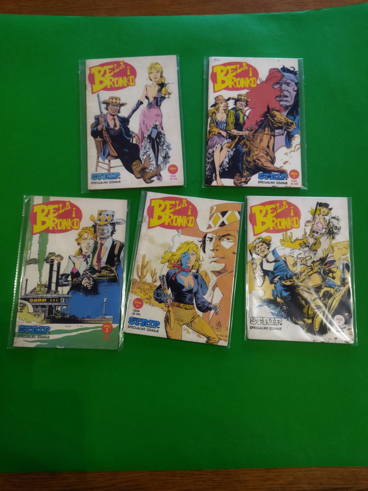 Bela i Bronko mali strip zabavnik komplet