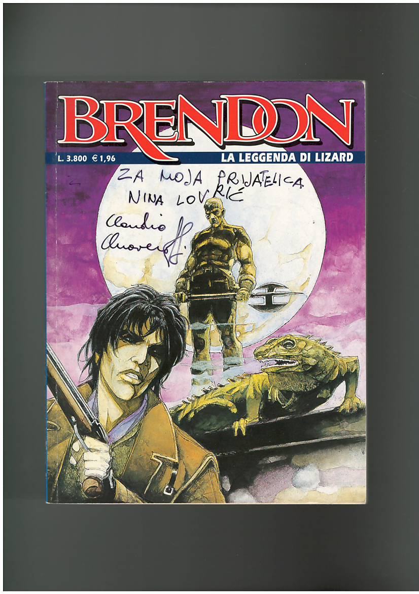 Claudio Chiaverotti -Italian comics artist -ORGINALNI POTPIS (BRENDON