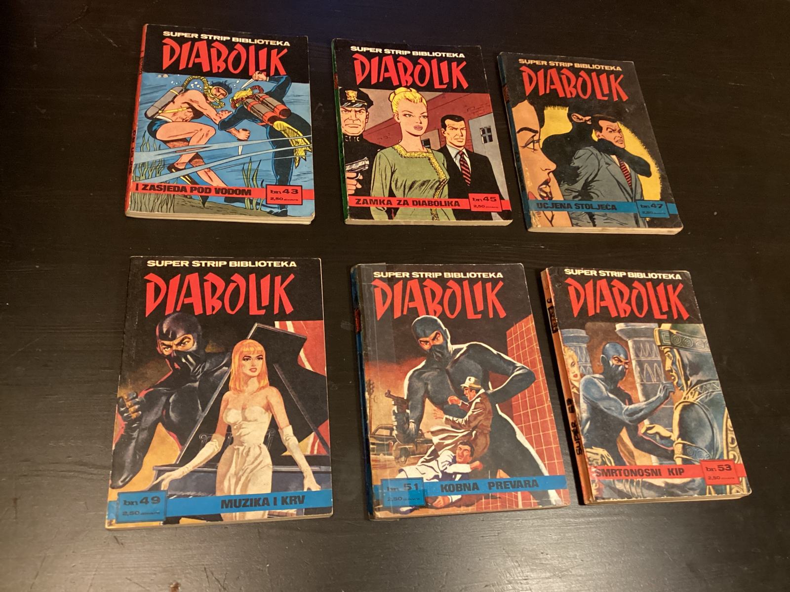 Diabolik superstrip 1-25 nepotpuni komplet