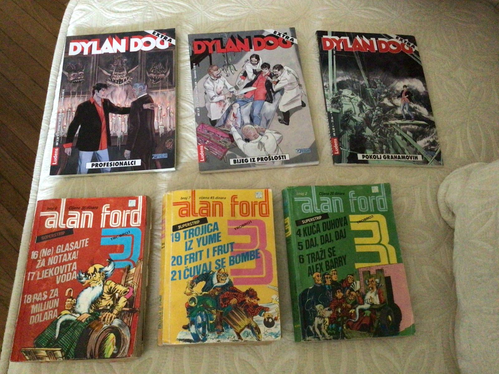 Dylan 149,154,152, alan ford trobroj 2,6,7