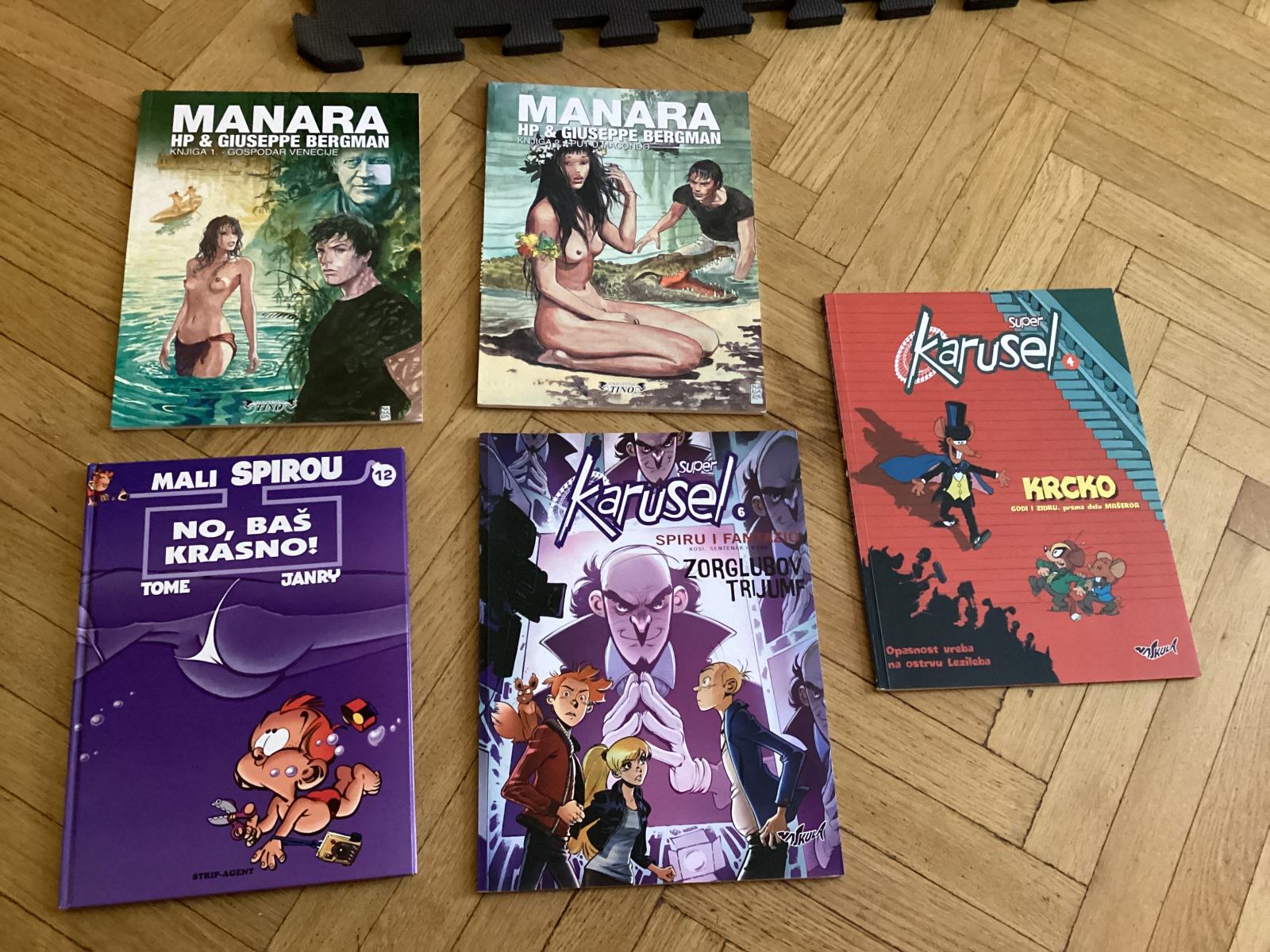 Manara, bergman, krcko, vreba, spirou, trijumf, karusel