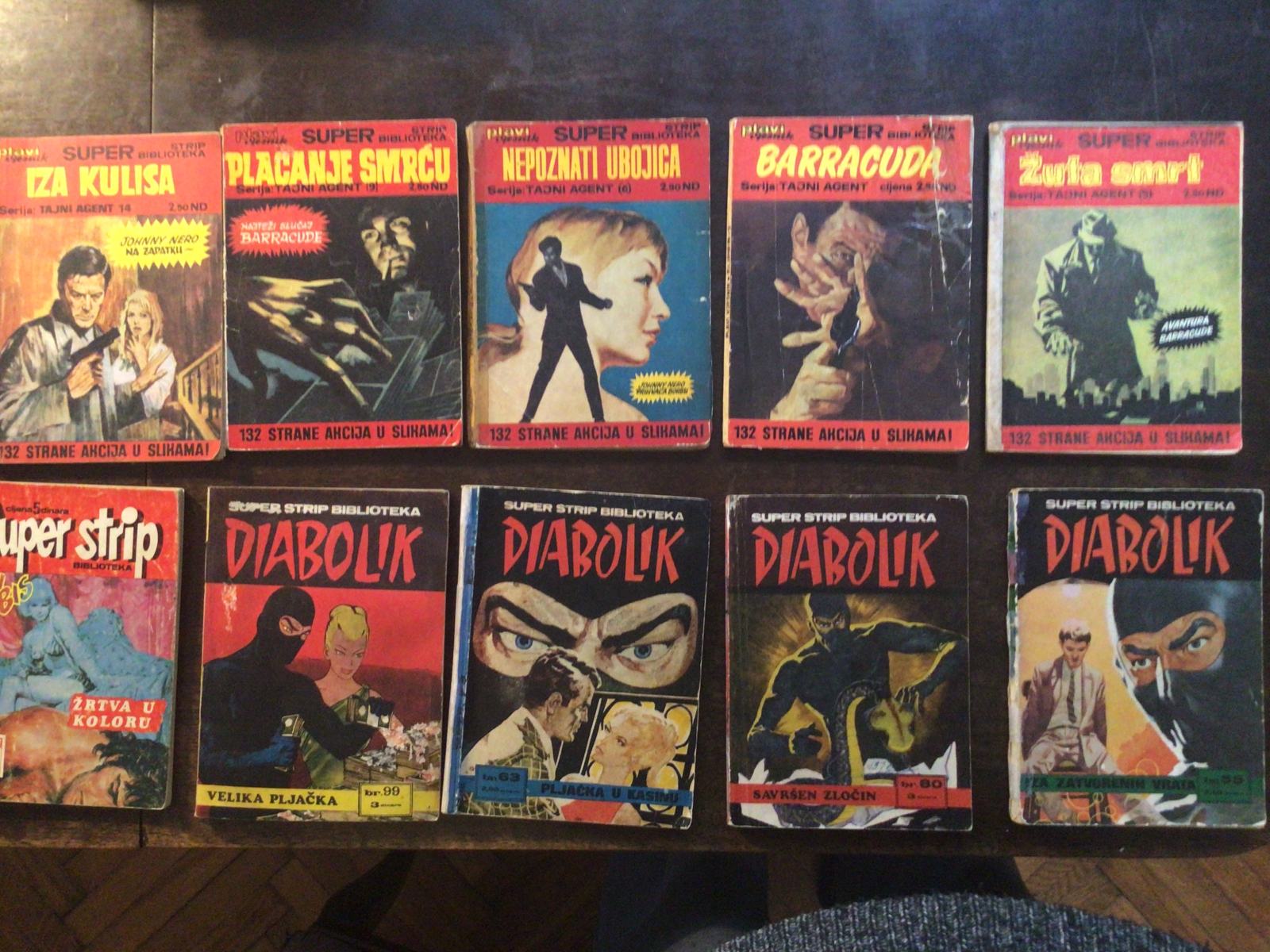 Superstrip,Diabolik 1-25, tajni agent KOMPLET, Billy Bis KOMPLET