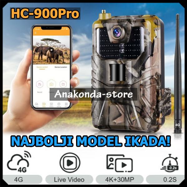 Prijenos uživo HC-900Pro Lovačka KAMERA 30MP Slanje na Mobitel za Lov