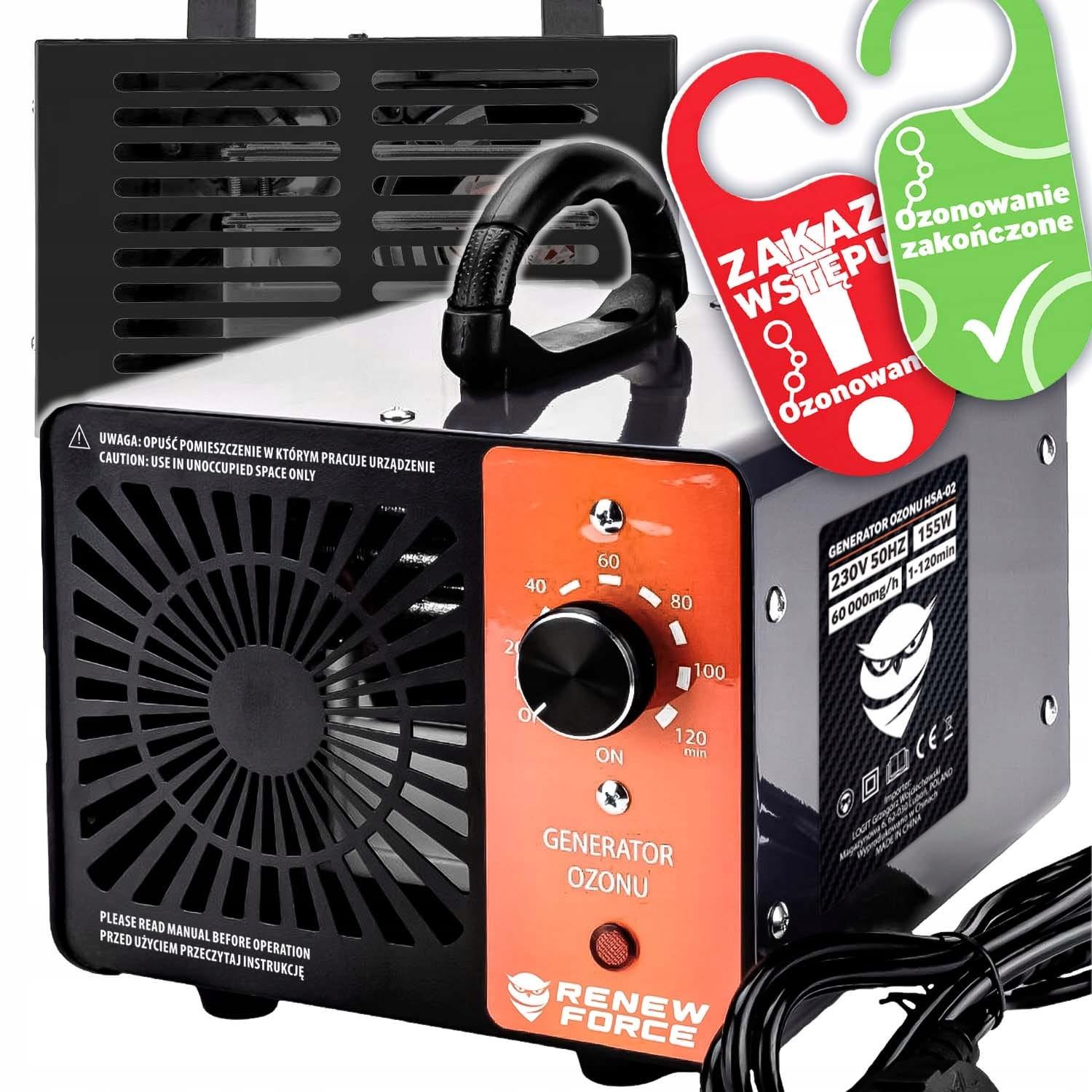 155W generator ozona 60g/h