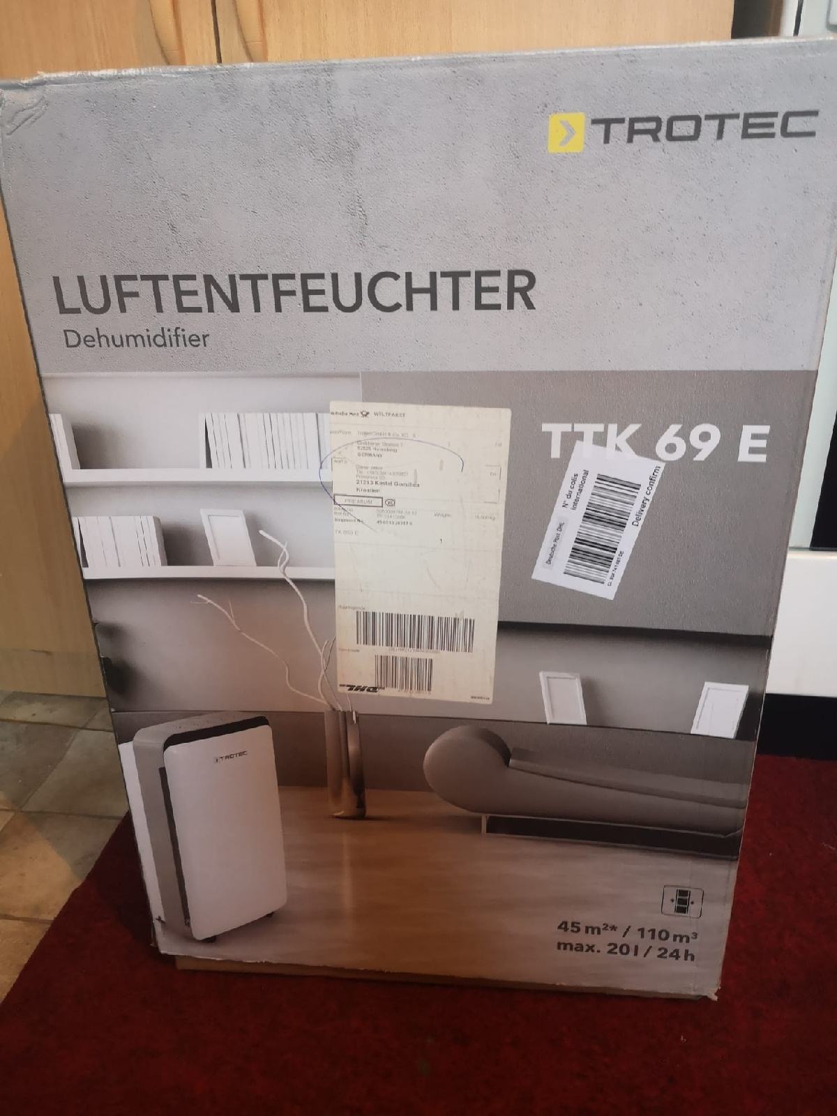 Odvlaživač zraka Trotec TTK 69E